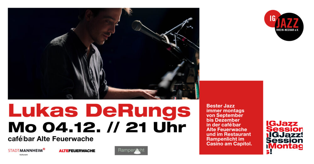 IG Jazz Session: Lukas DeRungs – Alte Feuerwache Mannheim